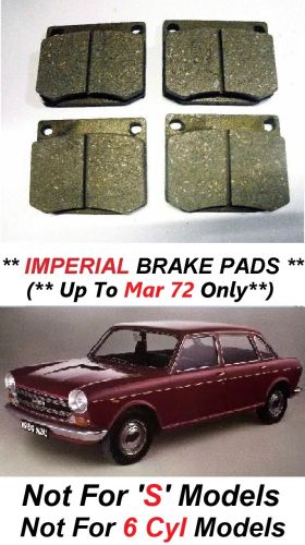 FRONT BRAKE PADS SET (BMC Morris 1800 Saloon Parts) (** IMPERIAL ...