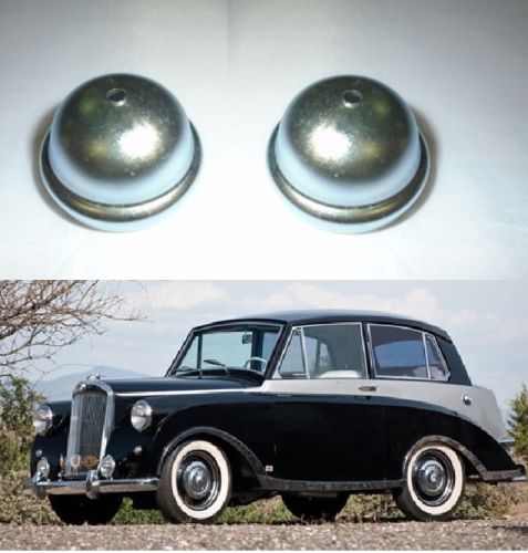 FRONT HUB GREASE CAPS x2 (Triumph Mayflower Parts) (1949- 53)