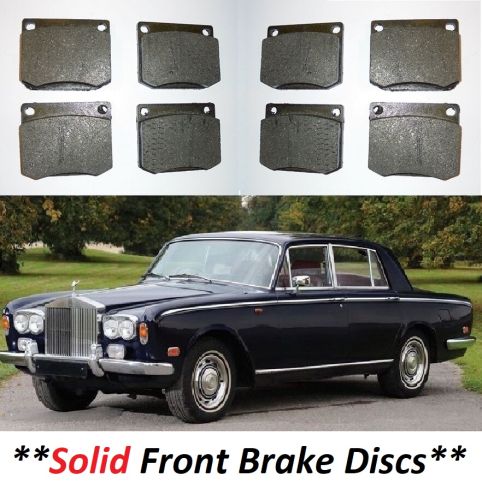 FRONT BRAKE PADS SET (Rolls Royce Silver Shadow Parts) (1965- Jan 73 Only)