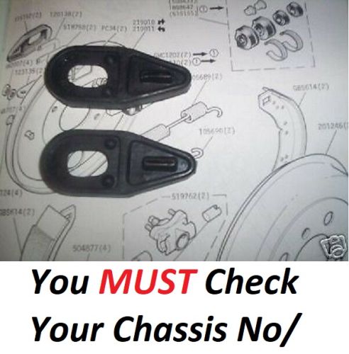 REAR WHEEL CYLINDER GAITERS x2 (Standard 8, 10 & Pennant Parts) (1958- )