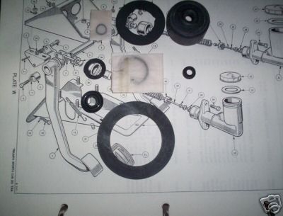 BRAKE MASTER CYLINDER REPAIR SEALS KIT (Ford Cortina Mk2 & 1600e Parts ...