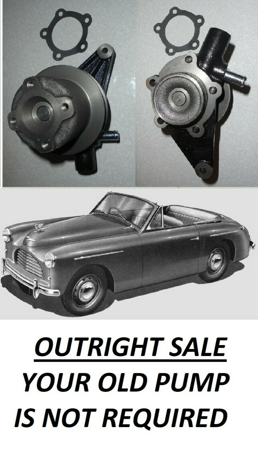 WATER PUMP (Austin A40 Sports Parts) (1950- 53)